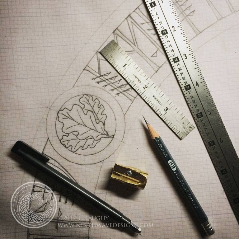 Sciath Fia Bairr: Stag Shield – Ninth Wave Designs